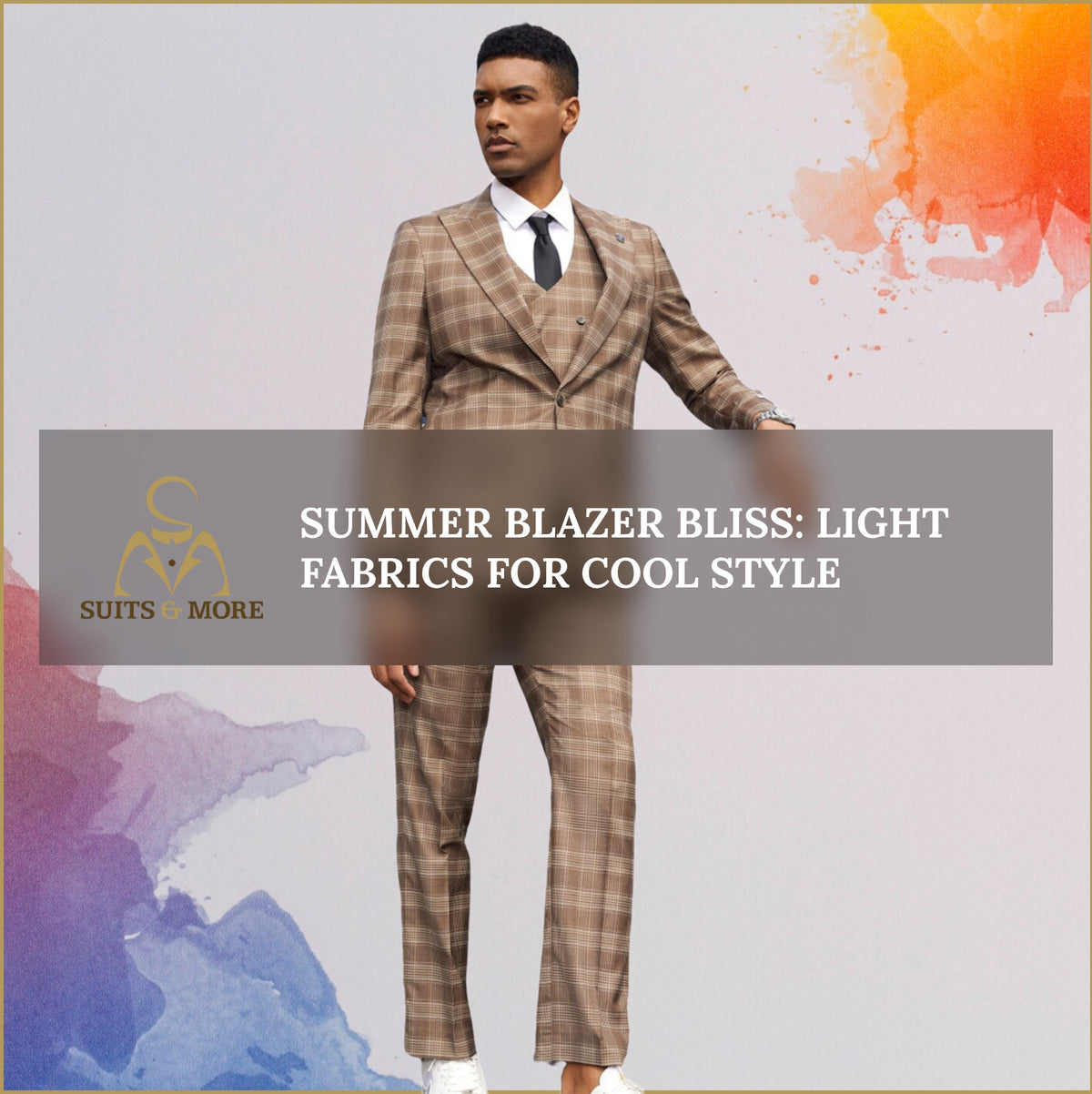 Summer Blazer Bliss: Light Fabrics for Cool Style – Suits & More