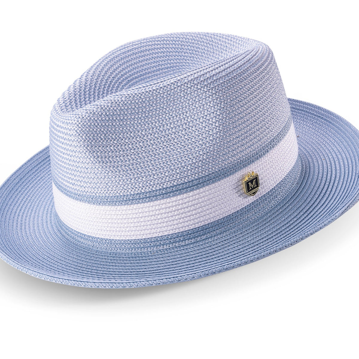 Lorde Collection: Two-Tone Wide Brim Straw Fedoras for Men – Suits & More