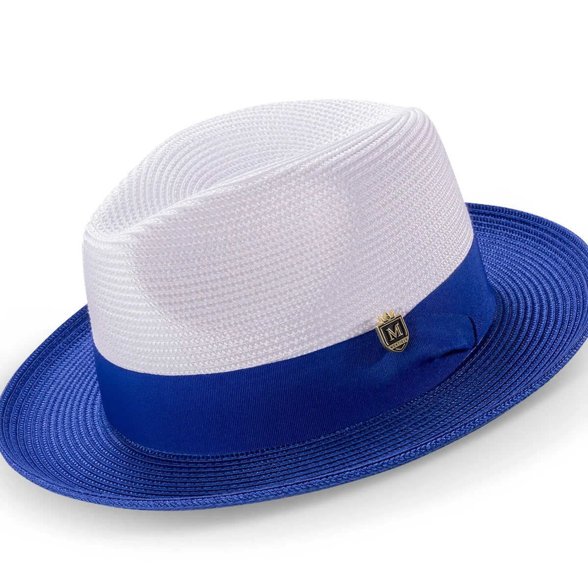 Galanza Collection: Two-Tone Wide Brim Straw Fedoras – Suits & More