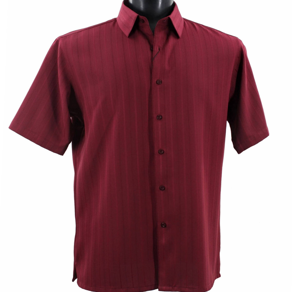 Regent's Line Burgundy Vertical Stripe Microfiber Shirt – Bold and ...