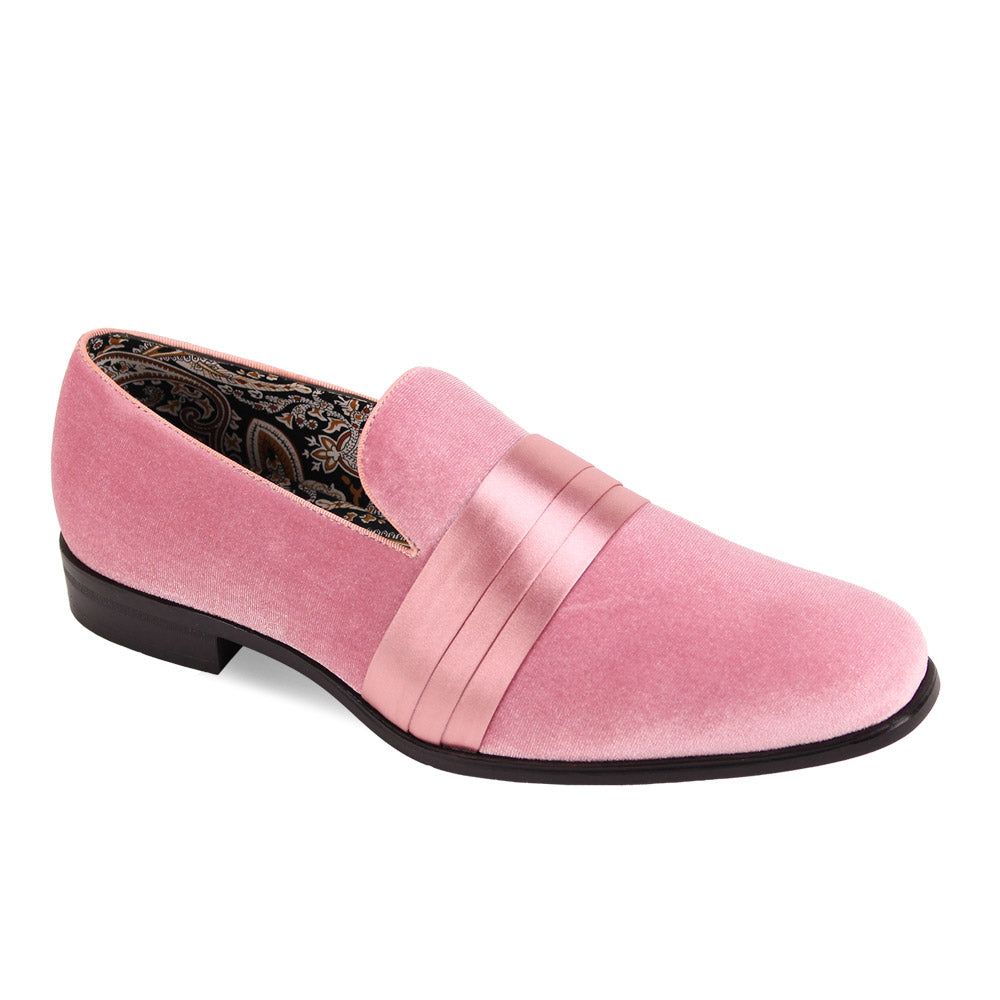 Lynx Collection Light Pink Velvet Smoker Shoes – Suits & More