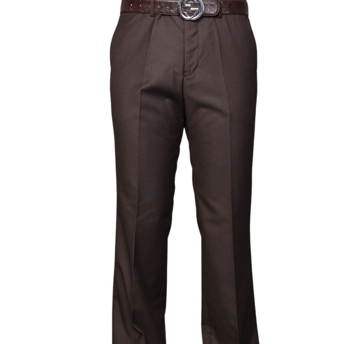 Brown Pleated Pants - Big Sizes Available – Suits & More