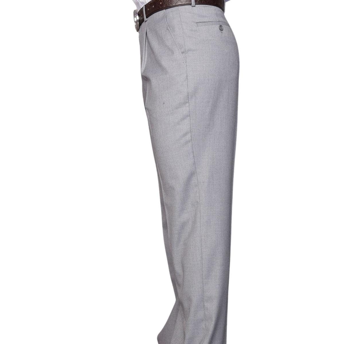 Grey Pleated Pants - Big Sizes Available – Suits & More