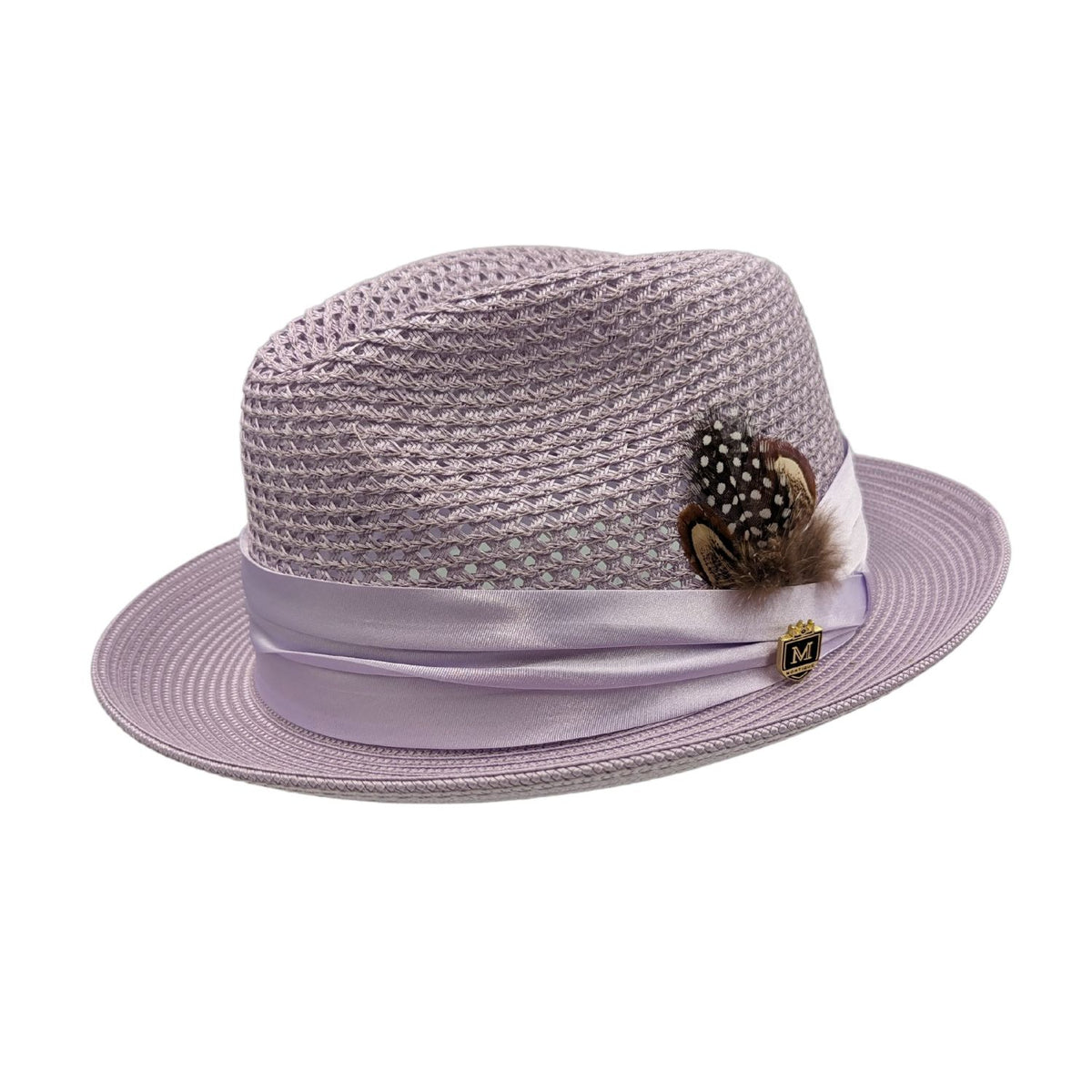 Glossaric Collection: Montique Lavender Solid Color Pinch Mesh Braided ...