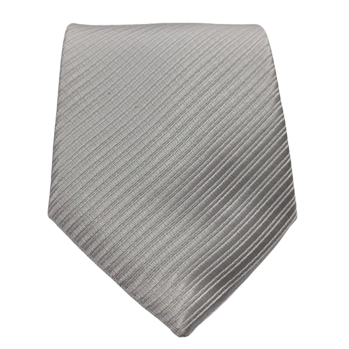 Linear Luxe Collection: Silver Linear Tie – Suits & More