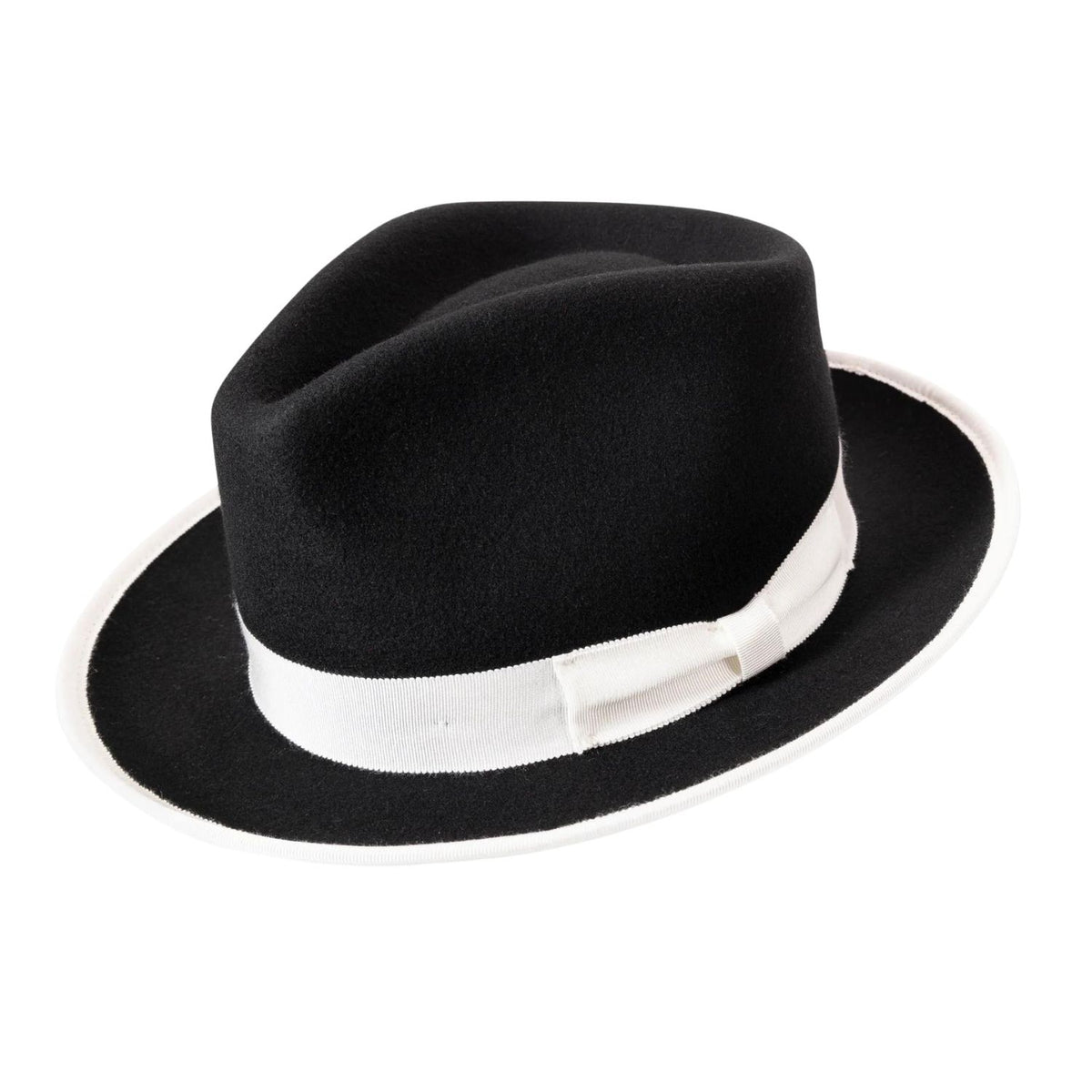 Neoteric Collection: Montique Black 2 1/2 Inch Wide Brim Wool Felt Hat ...