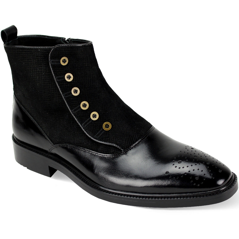 Plain Toe Spat Boot with Inside Zipper | Suits & More