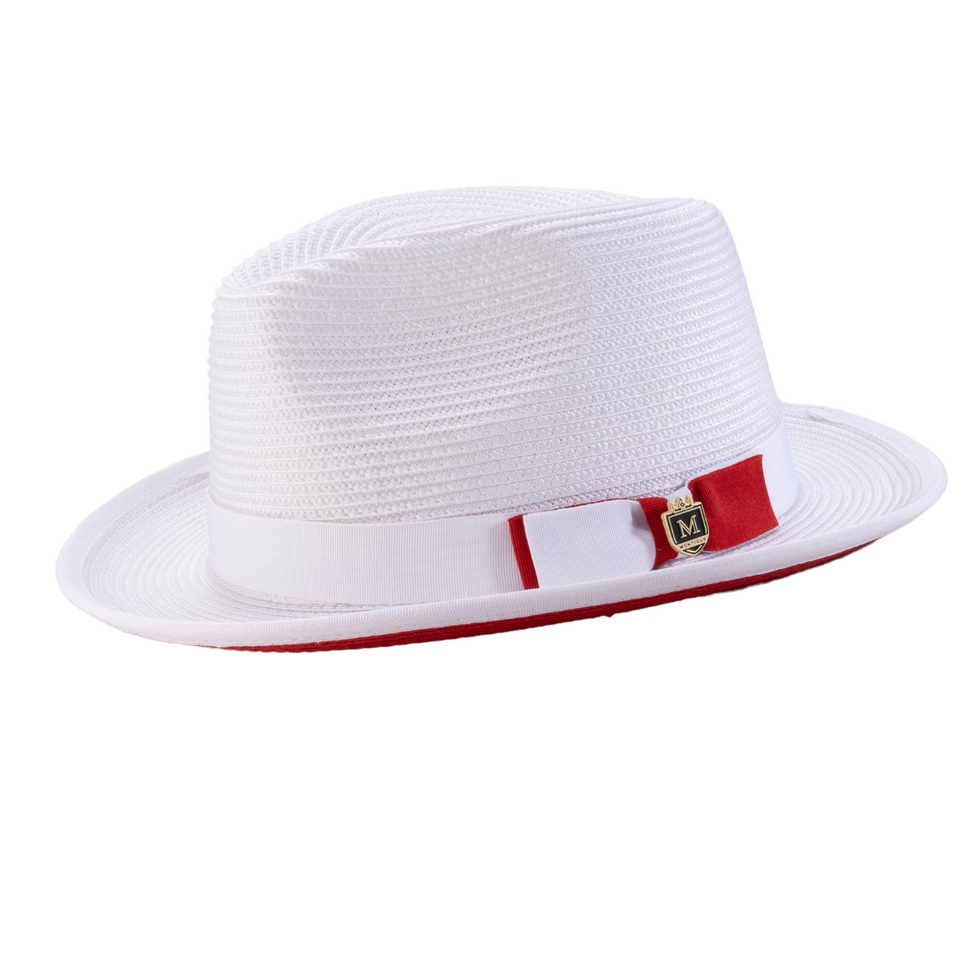 Men's Red Bottom Fedora Hats - Elevate Your Style | SuitsAndMore ...