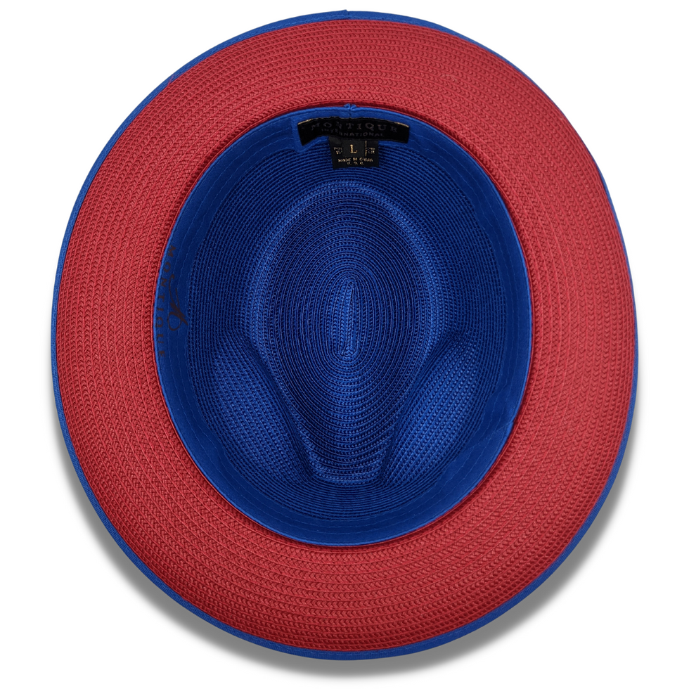 Men's Red Bottom Fedora Hats - Elevate Your Style | SuitsAndMore ...