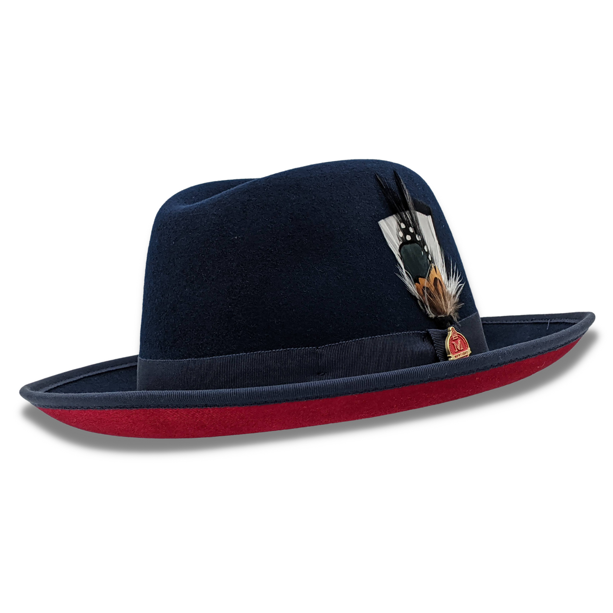 Men's Red Bottom Fedora Hats - Elevate Your Style | SuitsAndMore ...